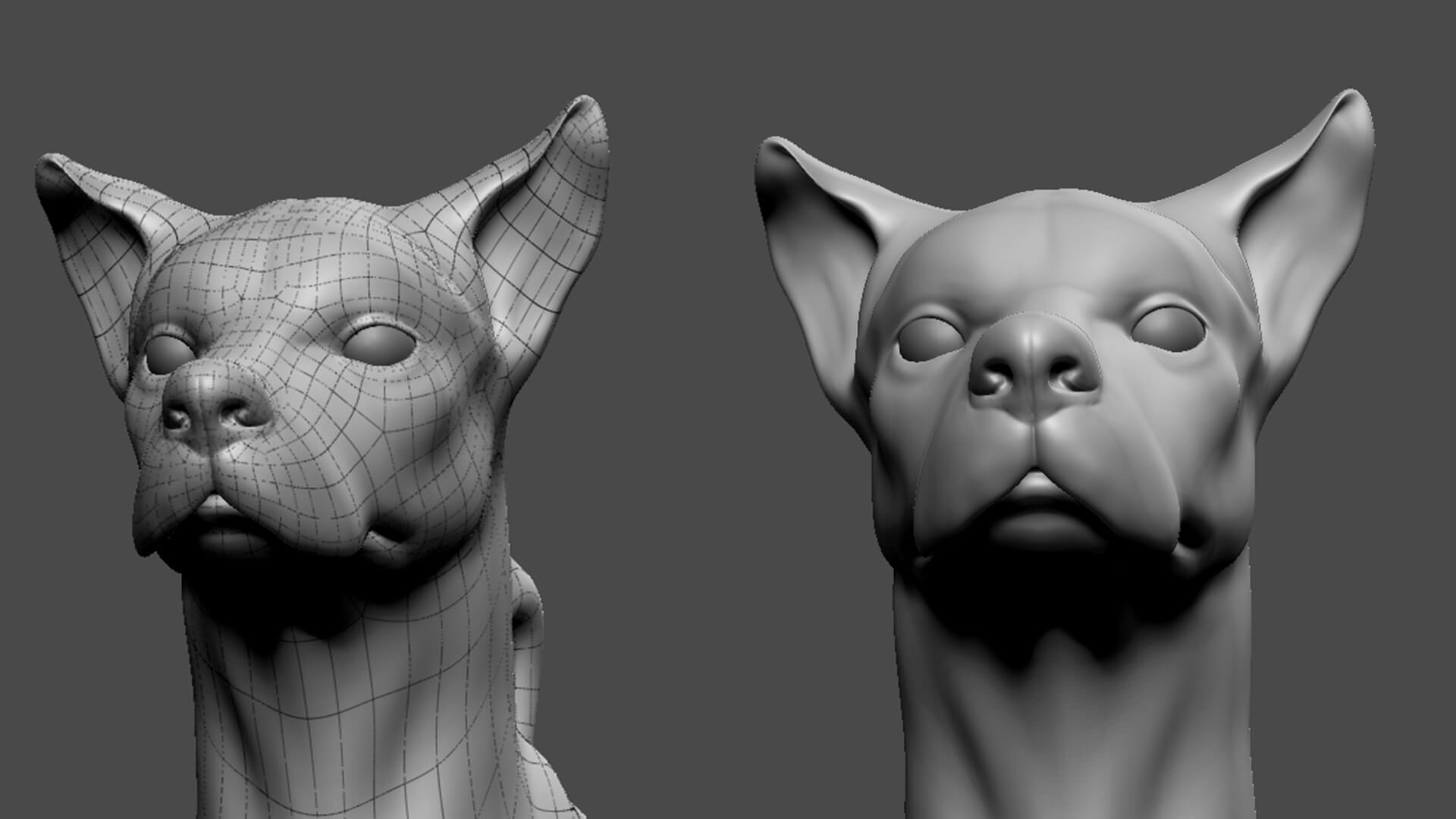 Street Dog Sculpt - 3D Model by Tsering