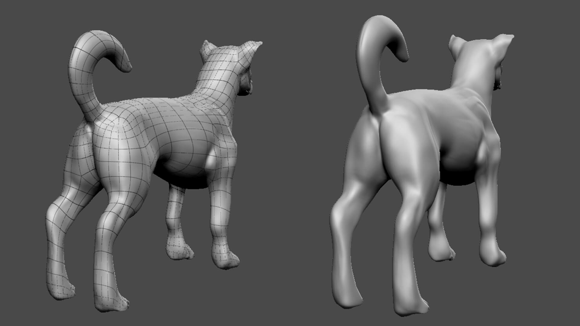 Street Dog Sculpt - 3D Model by Tsering