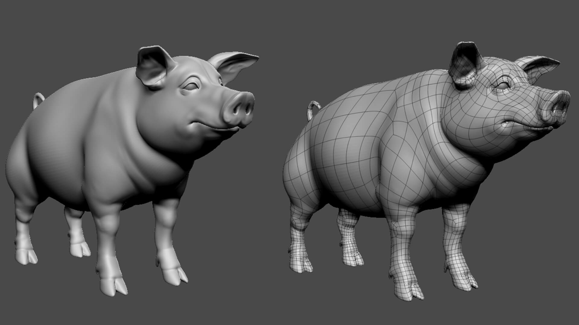 The Pig Sculpt - 3D Model by Tsering