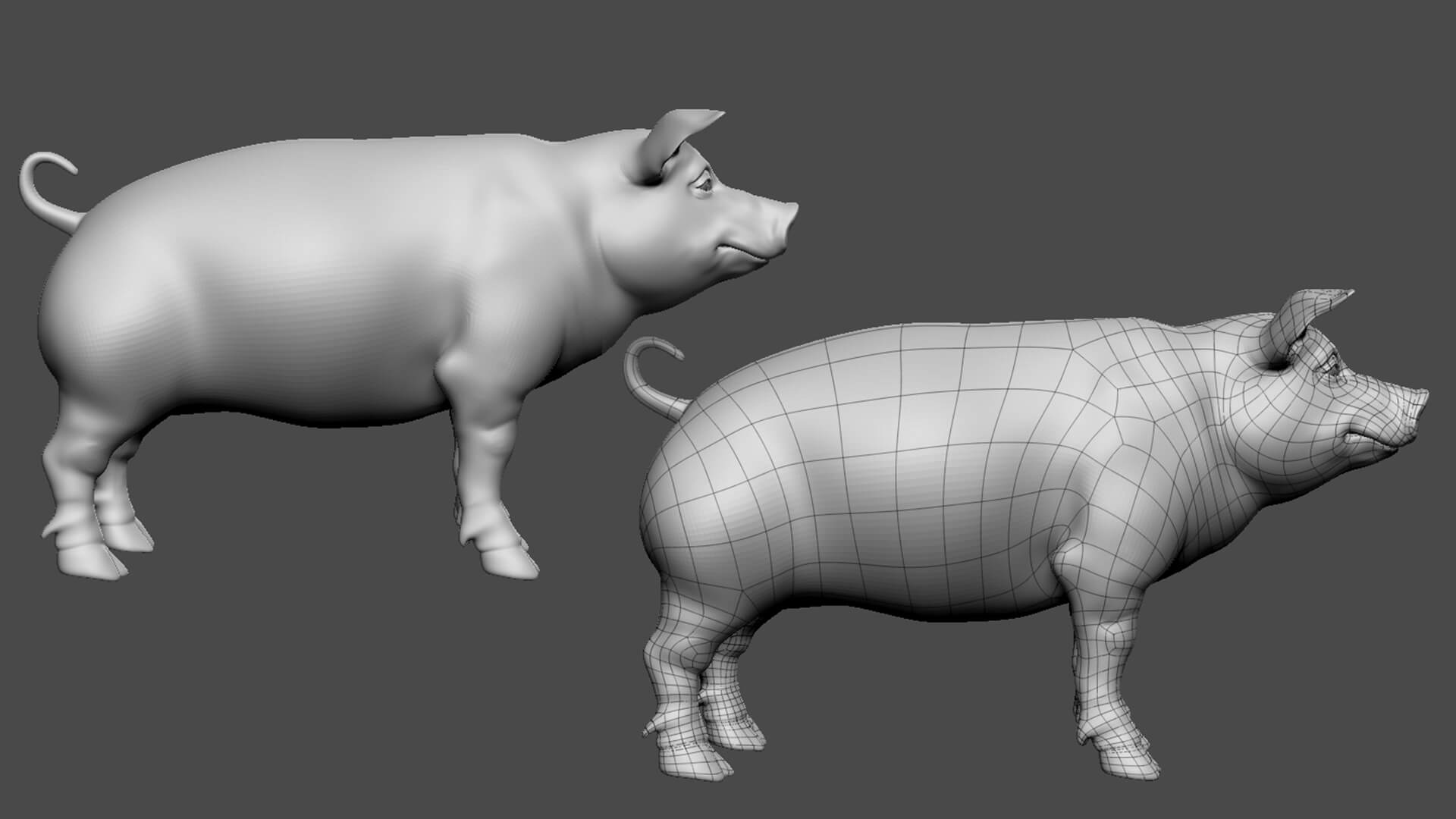 The Pig Sculpt - 3D Model by Tsering