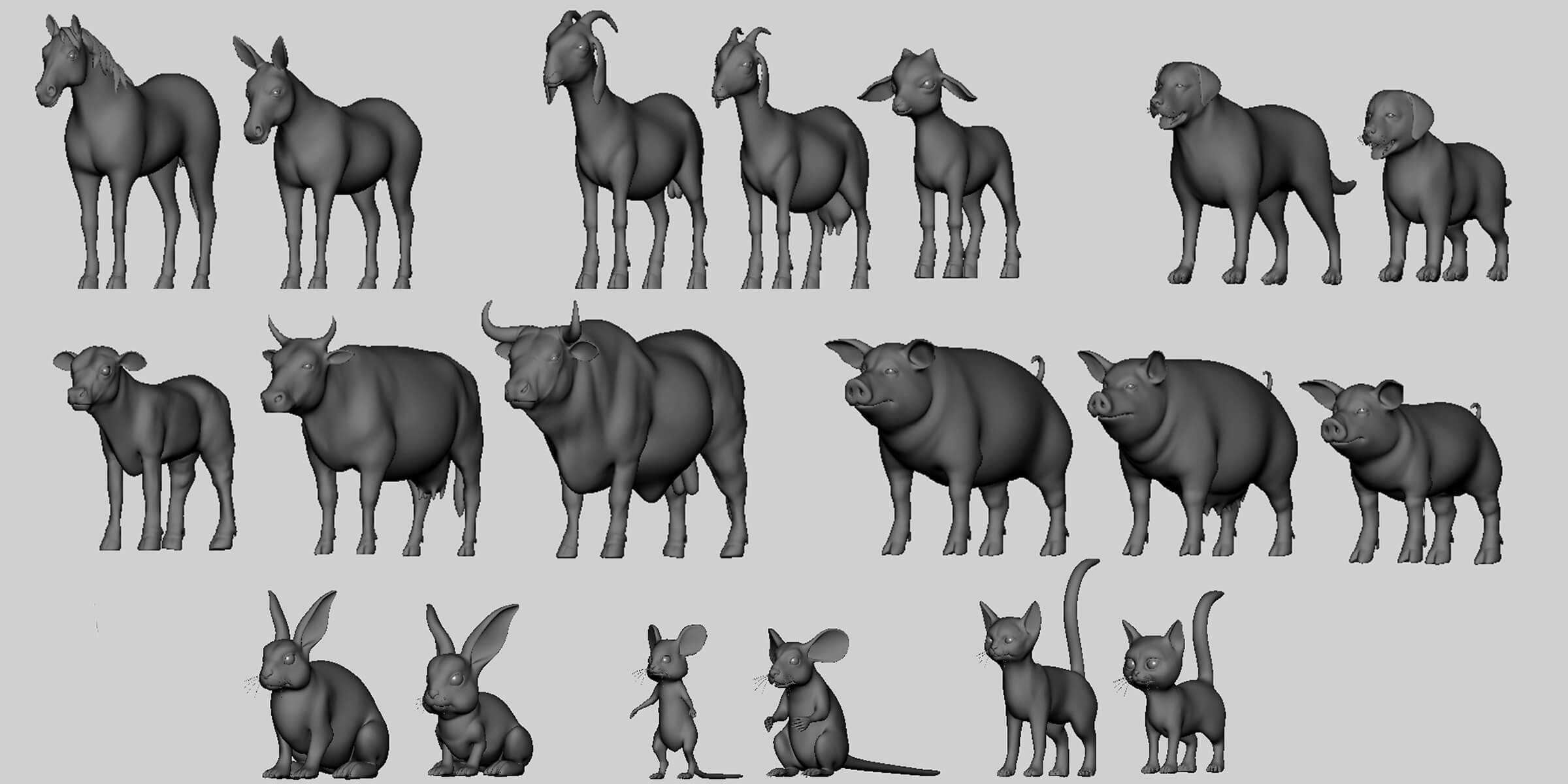 Ultimate Basemesh Collection (82 Models) - 3D Model by Tsering