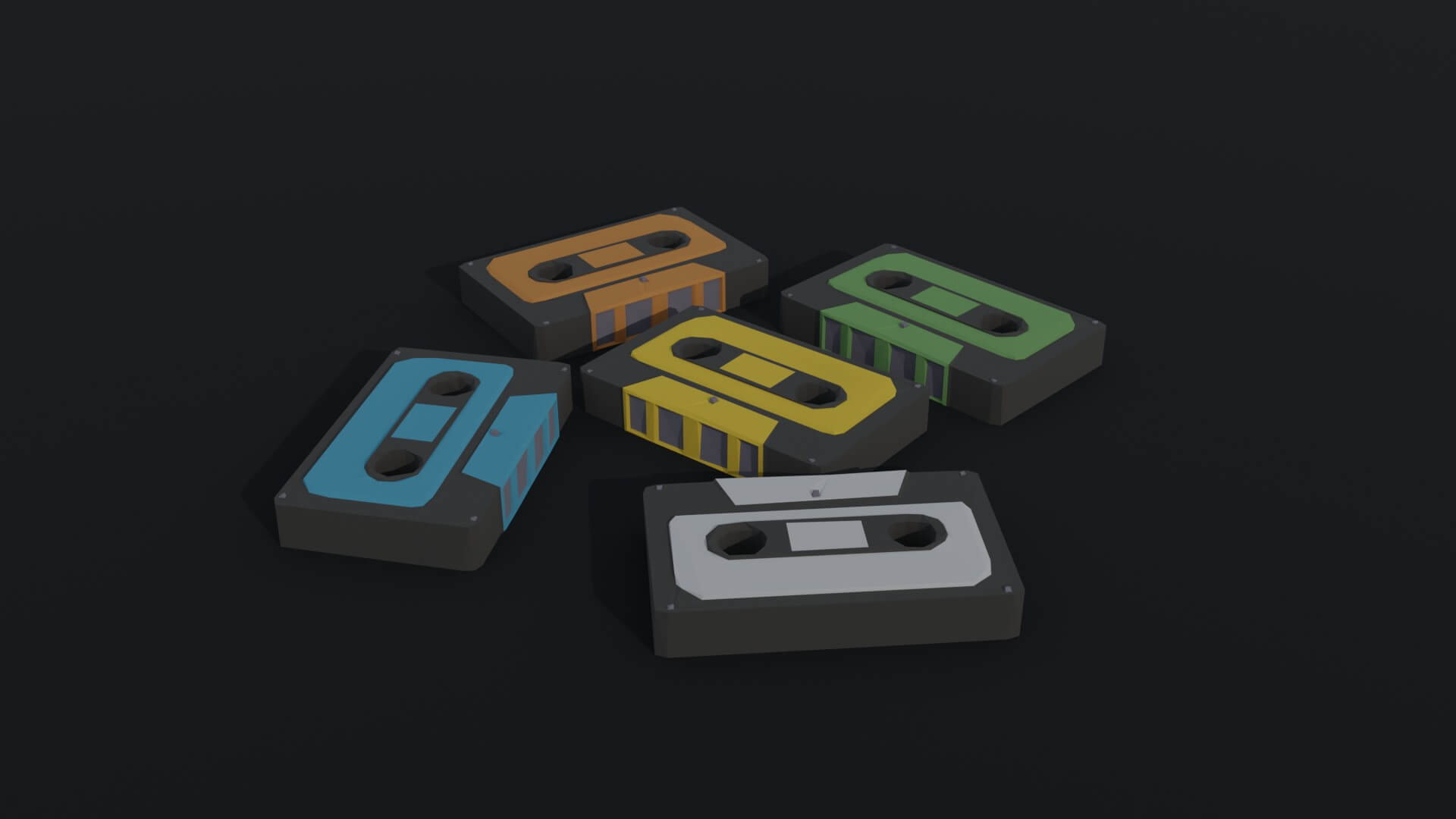 Cartoon Cassette - 3D Model by Tykryk