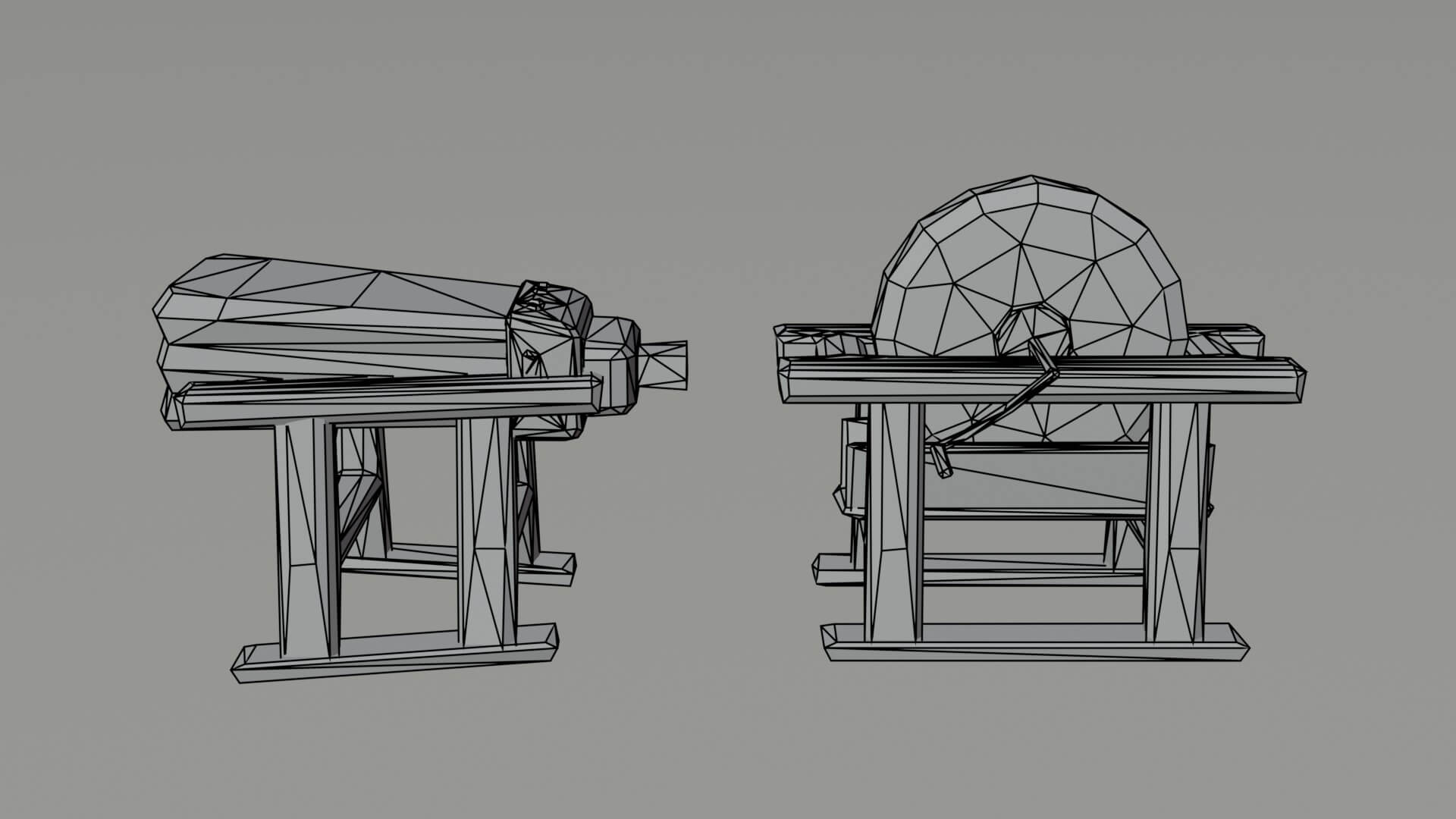 Cartoon Blacksmith Tools Polygonal Style - 3D Model by Tykryk