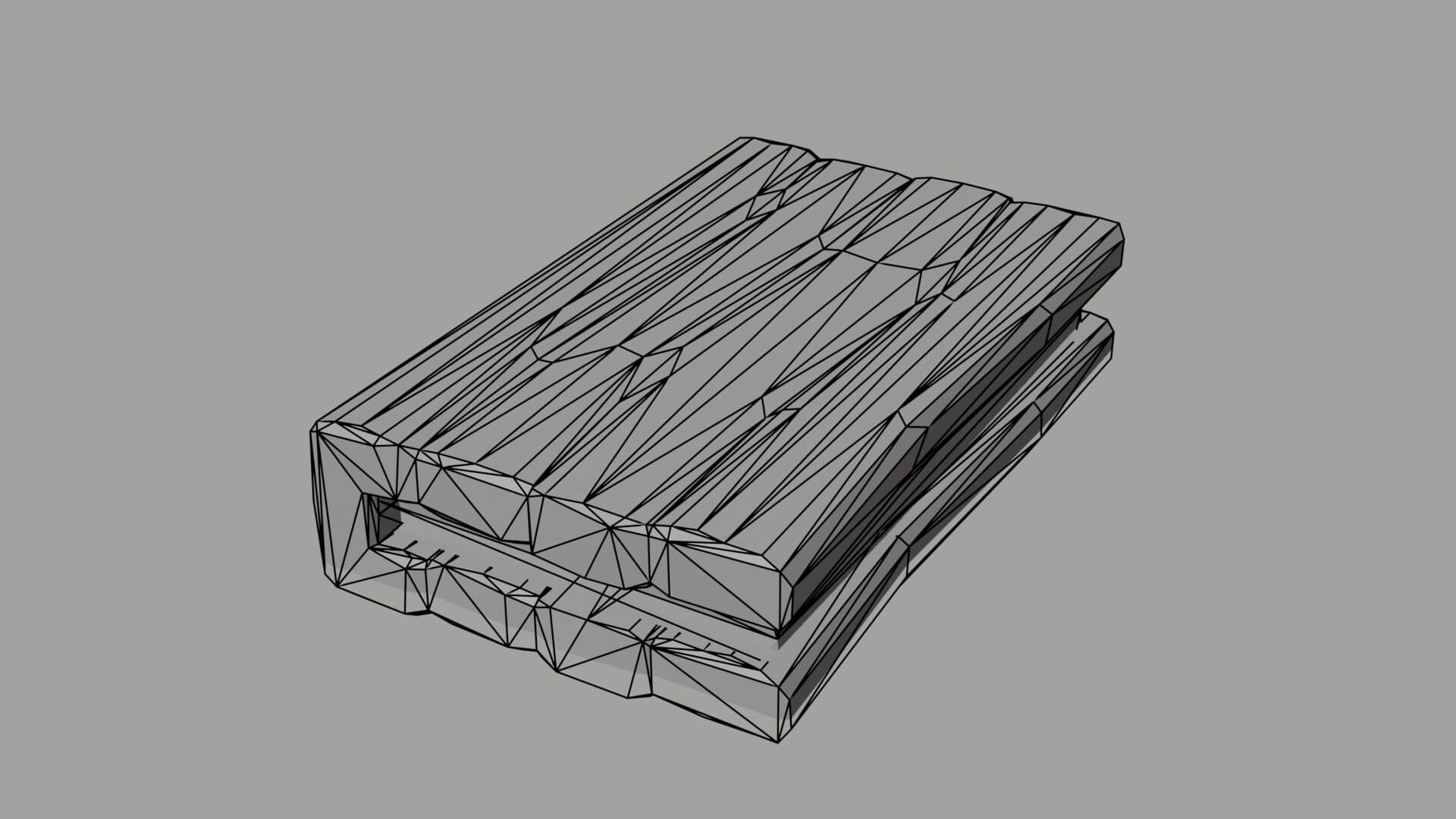 Cartoon Fantasy Magic Book Polygonal Style - 3D Model by Tykryk