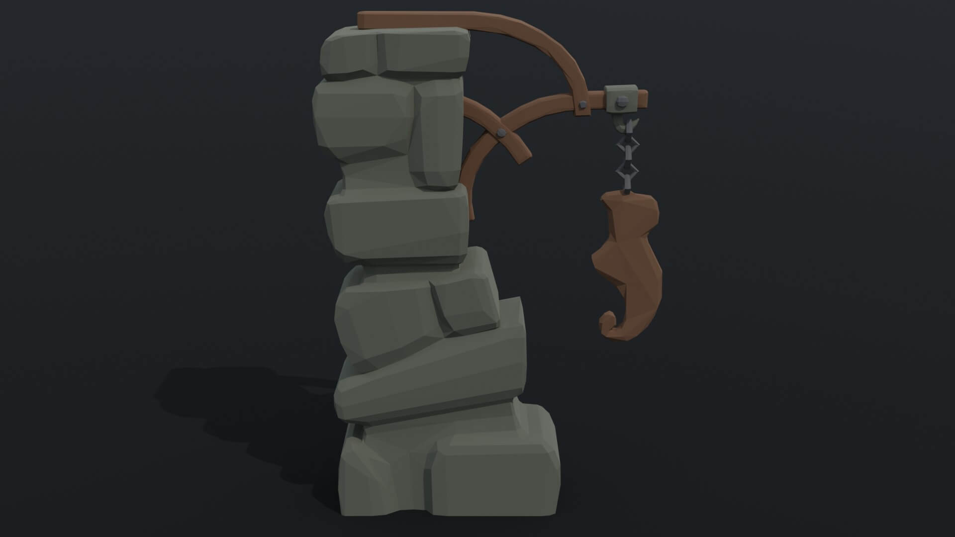 Cartoon Fantasy Road Signs Polygonal Style by Tykryk
