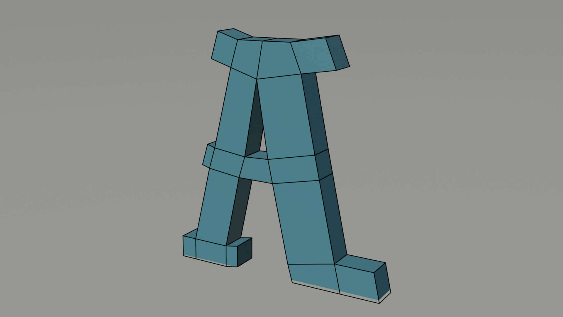 Cartoon Alphabet - 3D Model by Tykryk