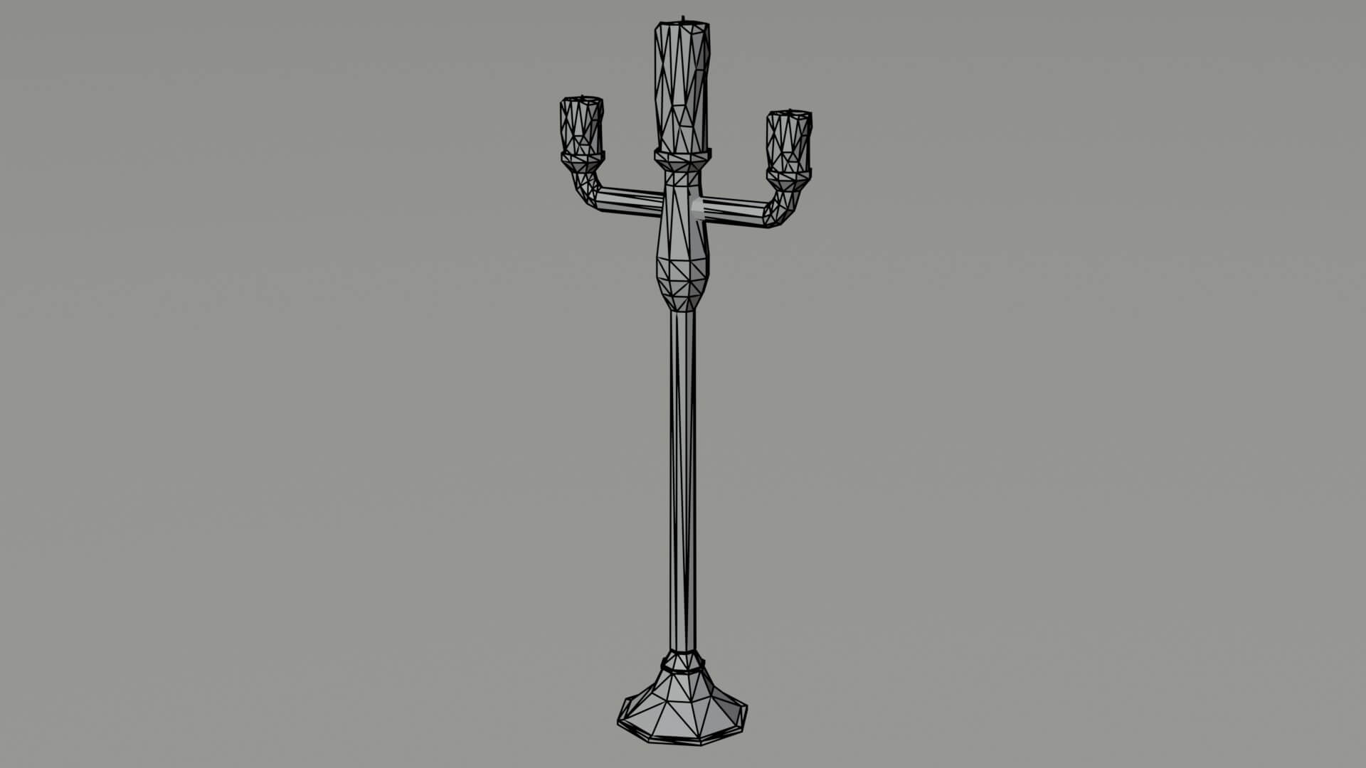 Cartoon Candle Asset Polygonal Style - 3D Model by Tykryk