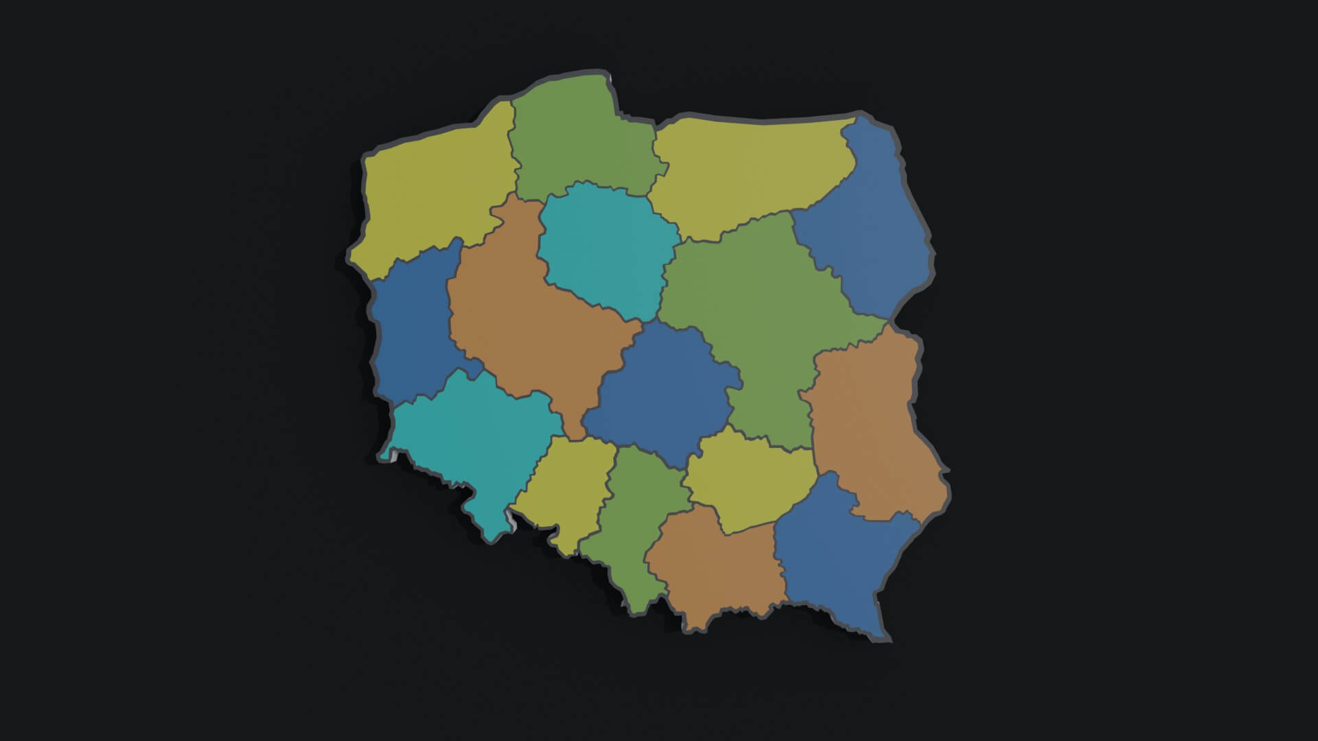 poland political map