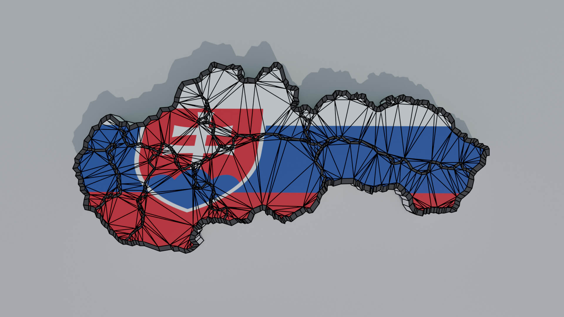 Political Map of Slovakia - 3D Model by Tykryk