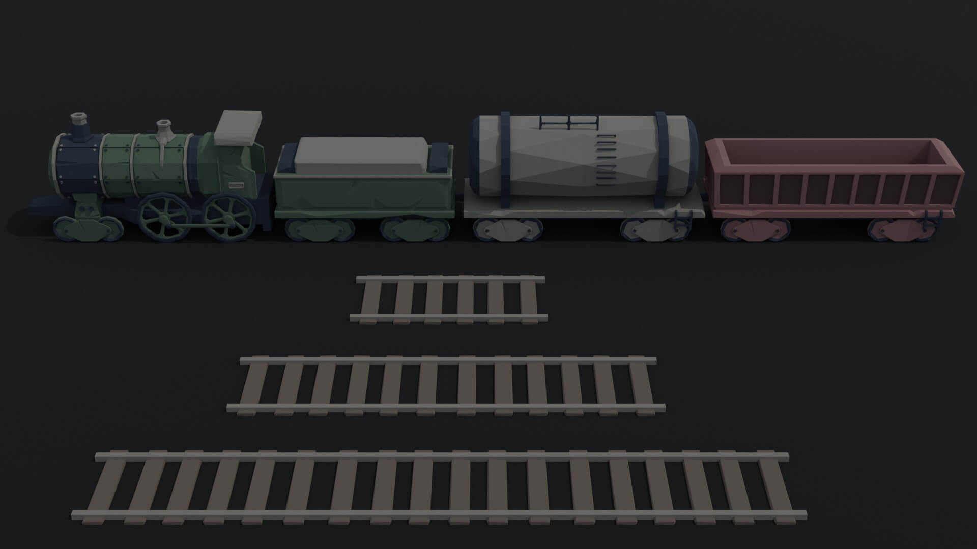 3d Train Animation