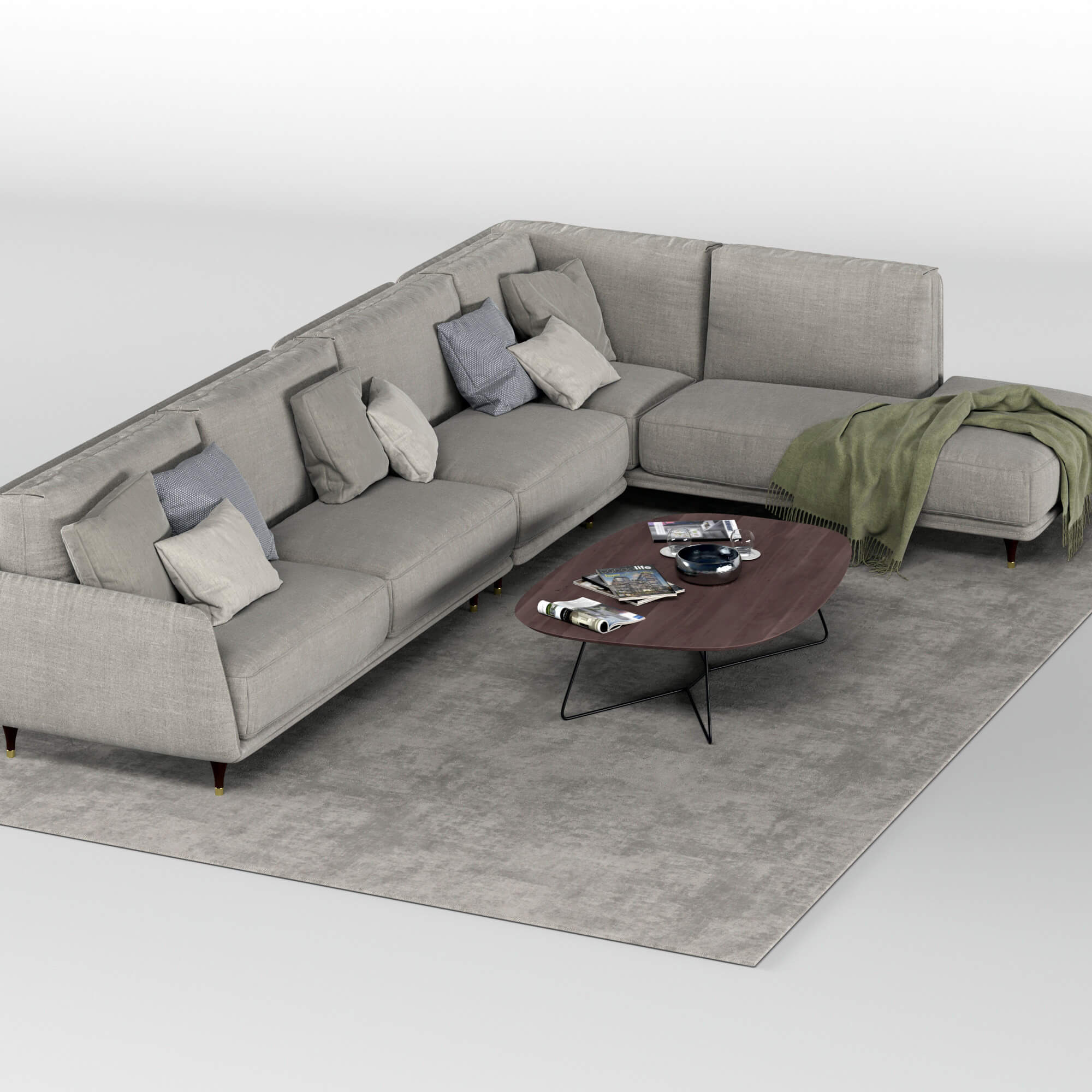 Corner Sofa - 3D Model by tyler toney