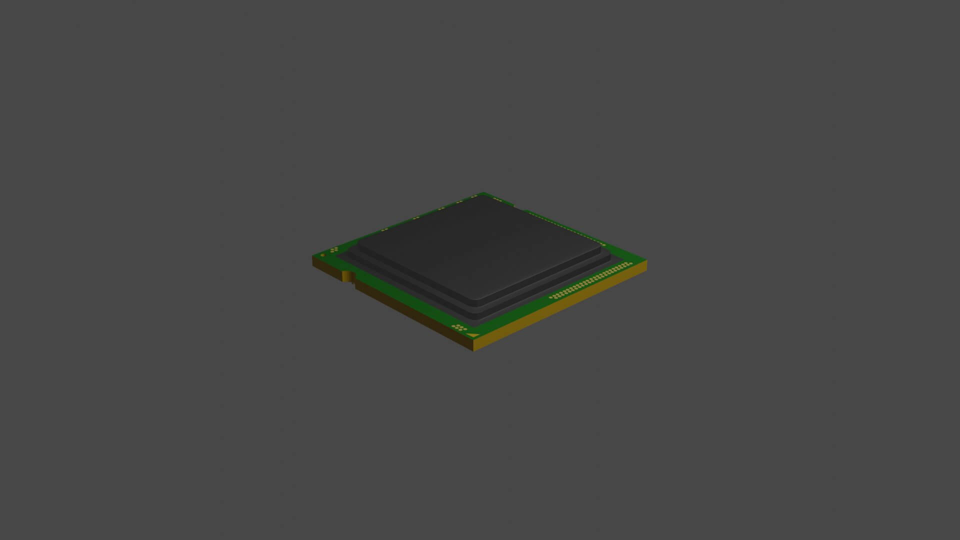 CPU Chip - Free 3D Model by Tyuris99