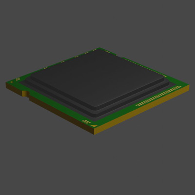 CPU Chip - Free 3D Model by Tyuris99