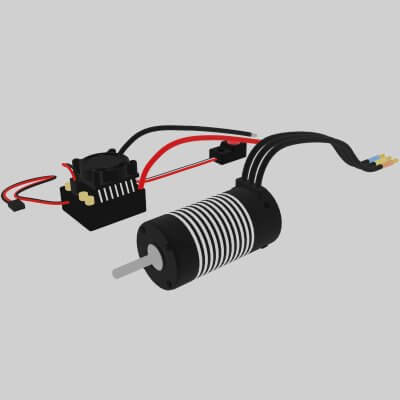 Low Poly ESC and Motor Combo For RC Cars - Free 3D Model by Tyuris99