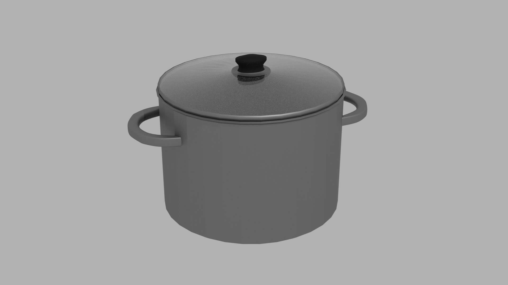 Low Poly Pot with Top - Free 3D Model by Tyuris99
