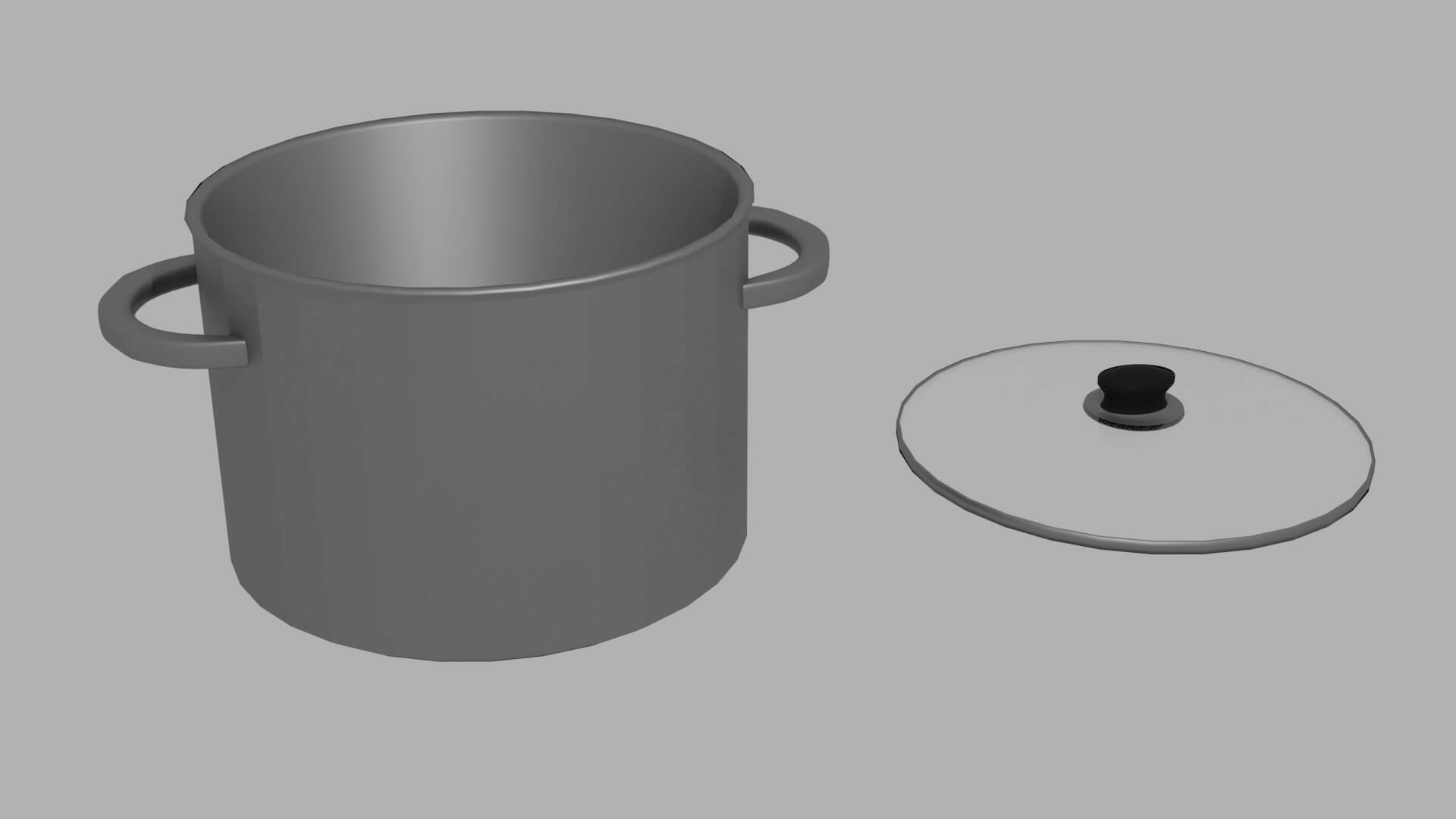 Low Poly Pot with Top - Free 3D Model by Tyuris99