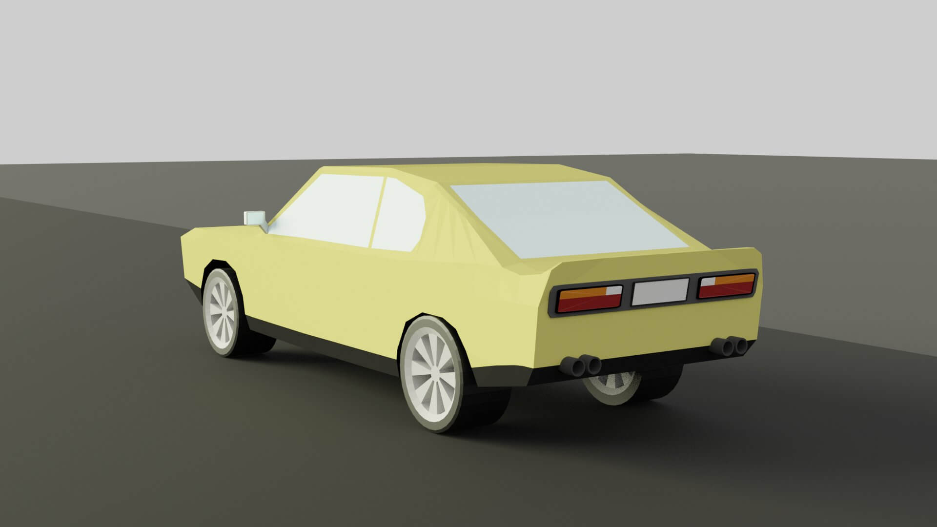 Low Poly Sports Car 1 - Free 3D Model by Tyuris99