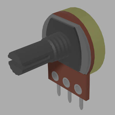 Potentiometer - Free 3D Model by Tyuris99