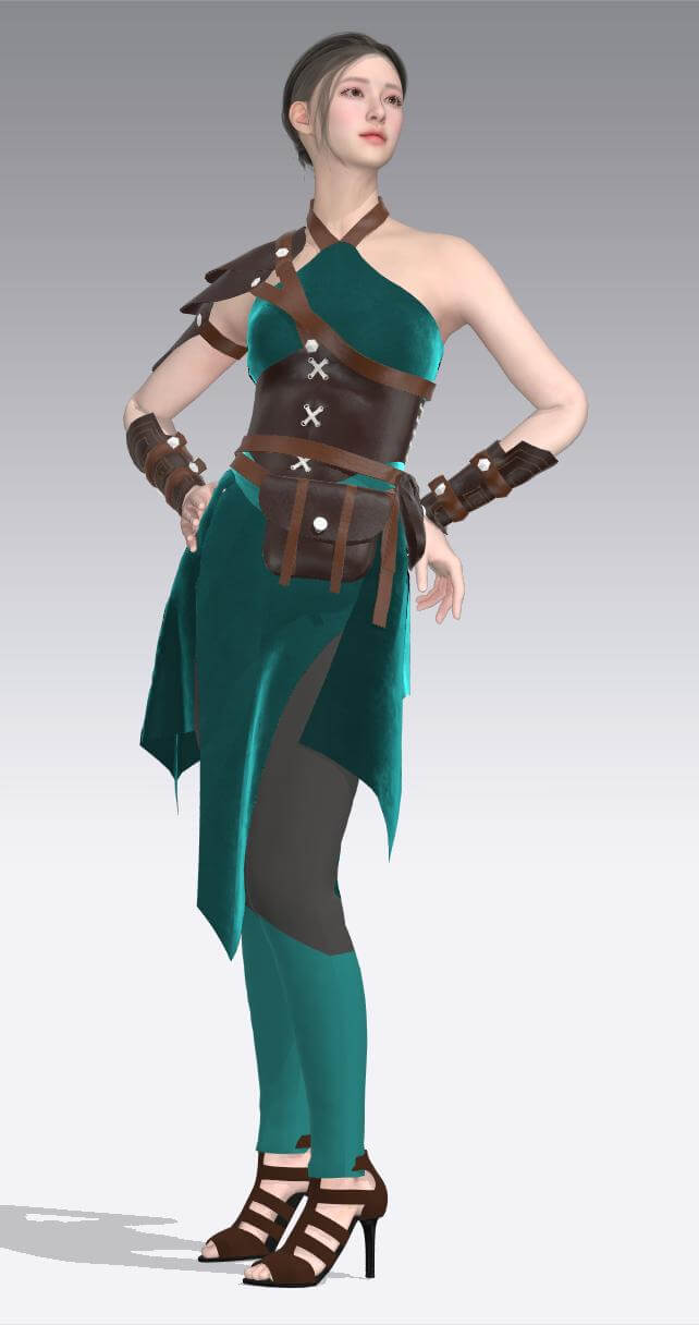 Female Costume - 3D Model by TZ Rivu