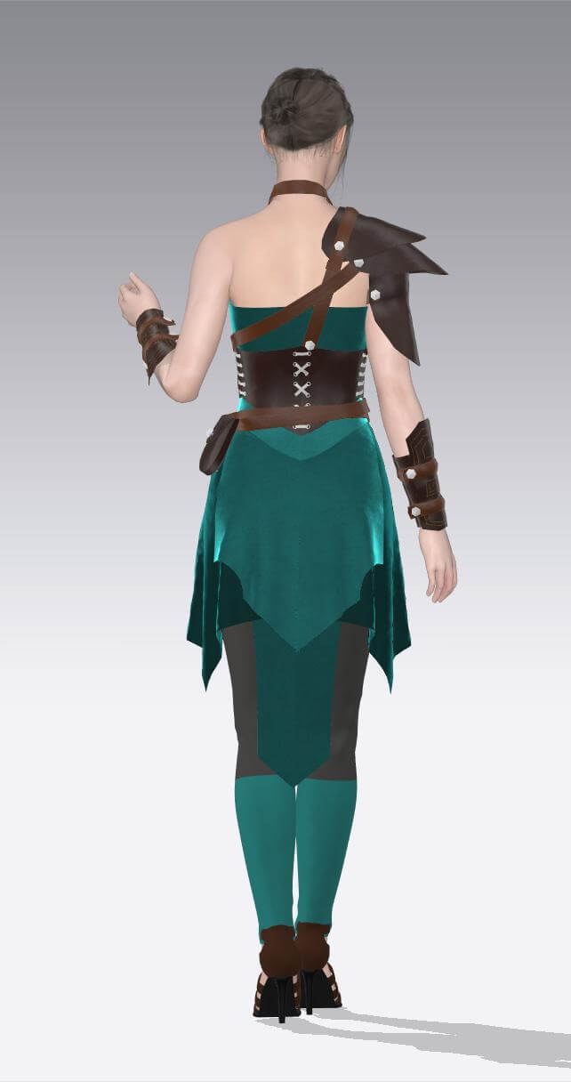 Female Costume - 3D Model by TZ Rivu