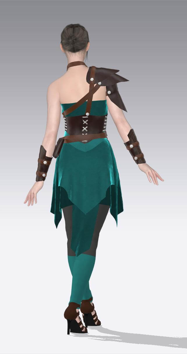Female Costume - 3D Model by TZ Rivu