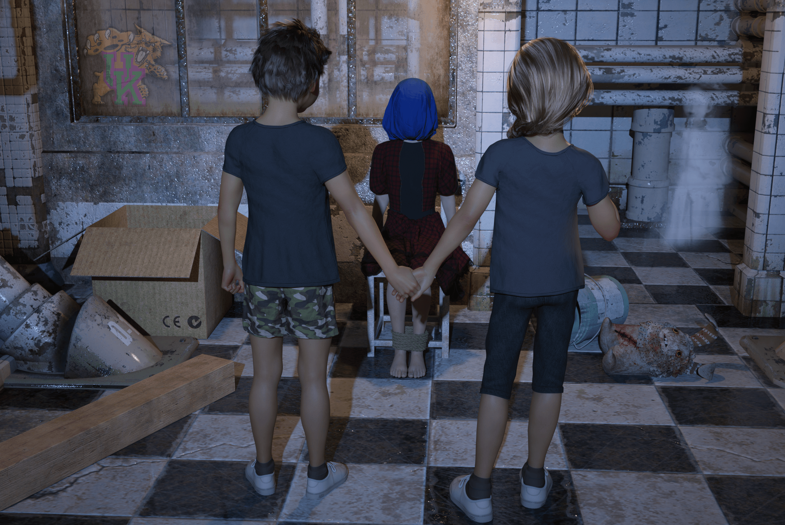 Forbidden Games... 3D Render, Digital Art by UdoK