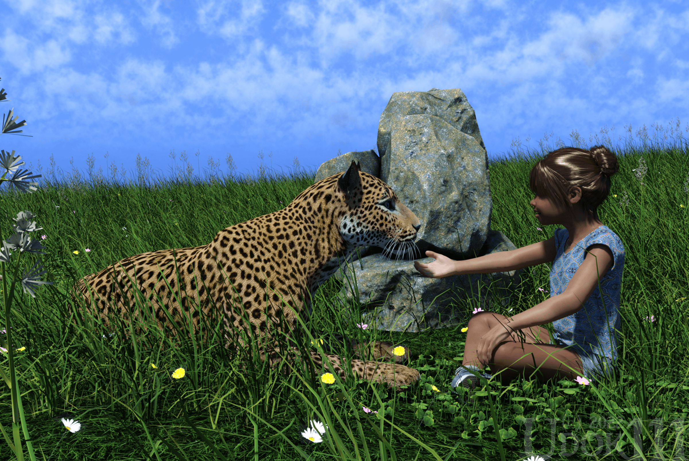 Friendship 3D Render, Digital Art by UdoK