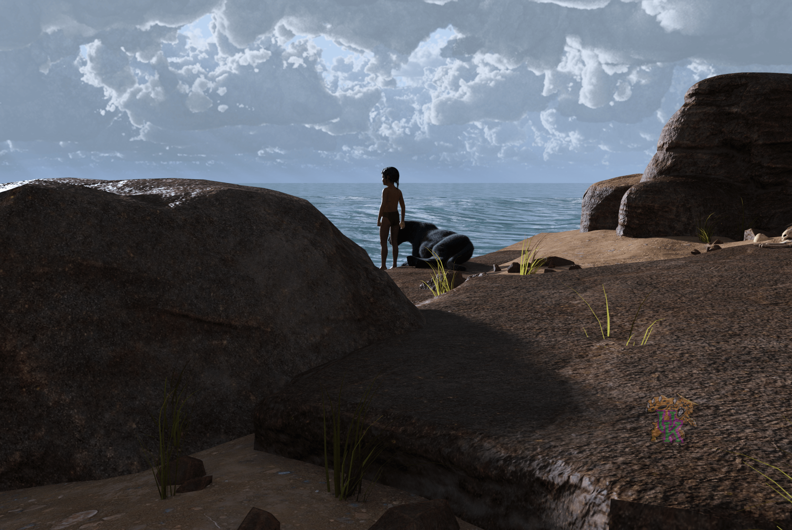 Jungle Book 3D Render, Digital Art by UdoK