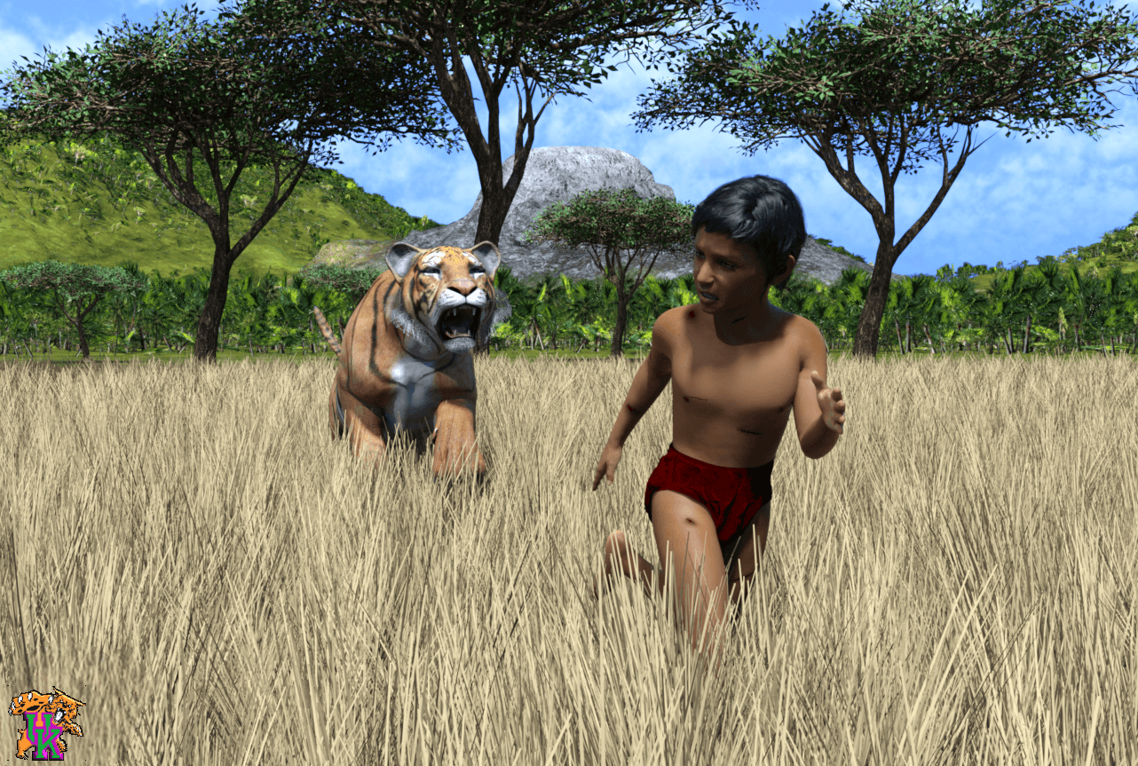 Jungle Book... 3D Render, Digital Art by UdoK