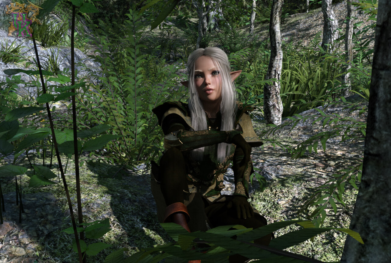 Just waiting... 3D Render, Digital Art by UdoK