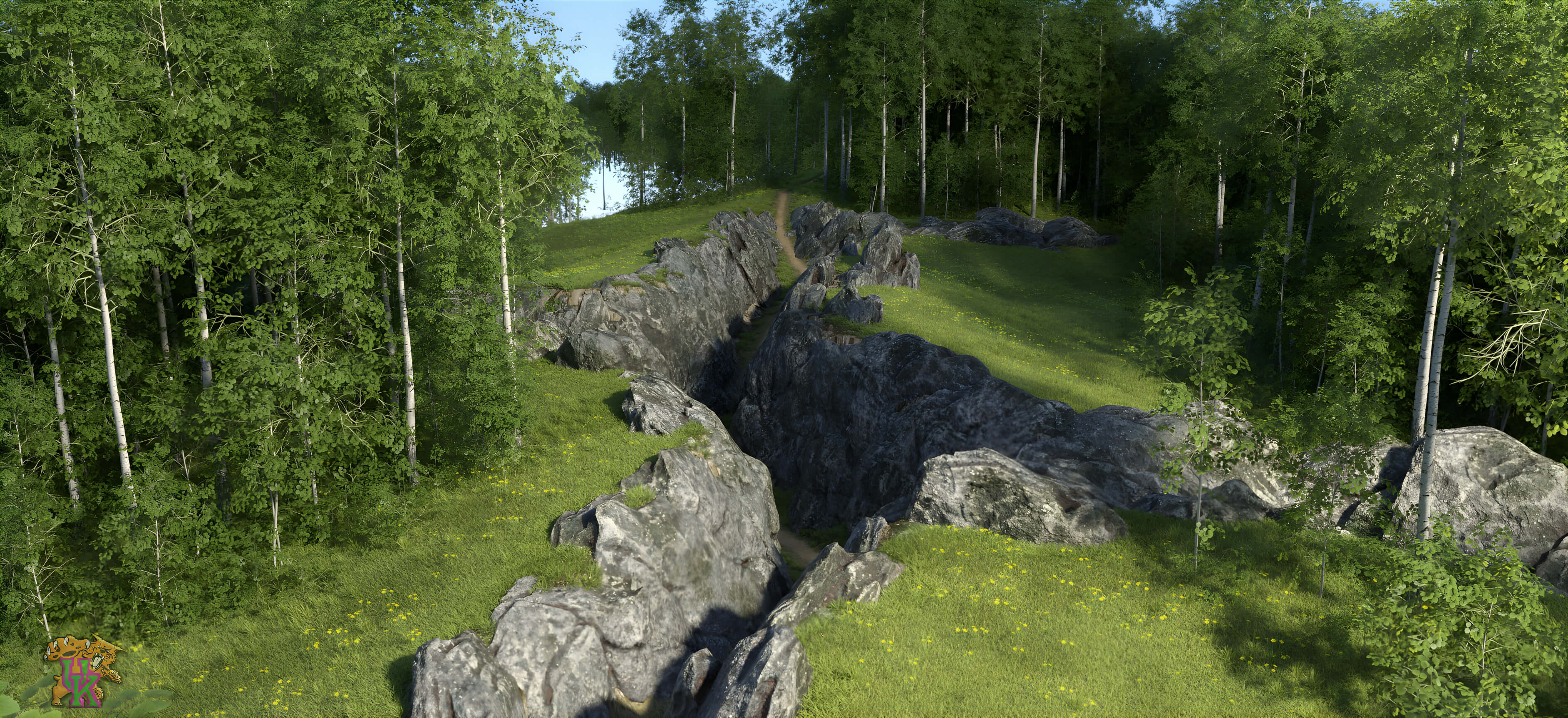 Landscape 003 3D Render, Digital Art by UdoK
