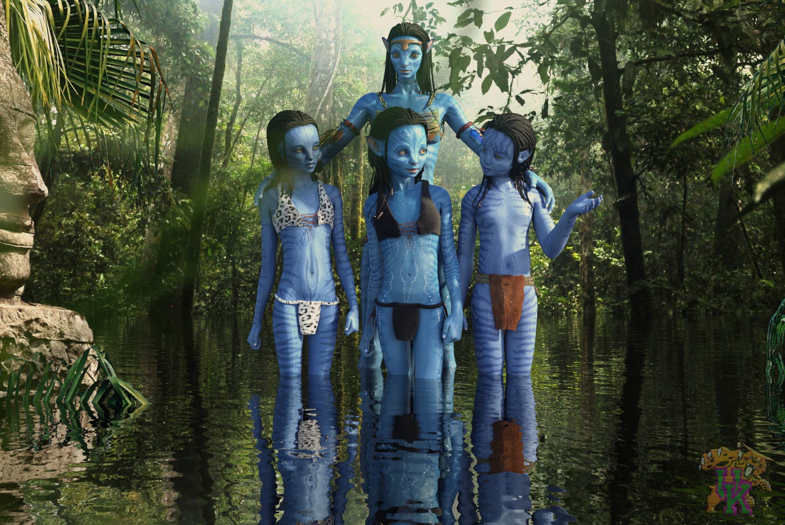 Pandora Family... 3D Render, Digital Art by UdoK