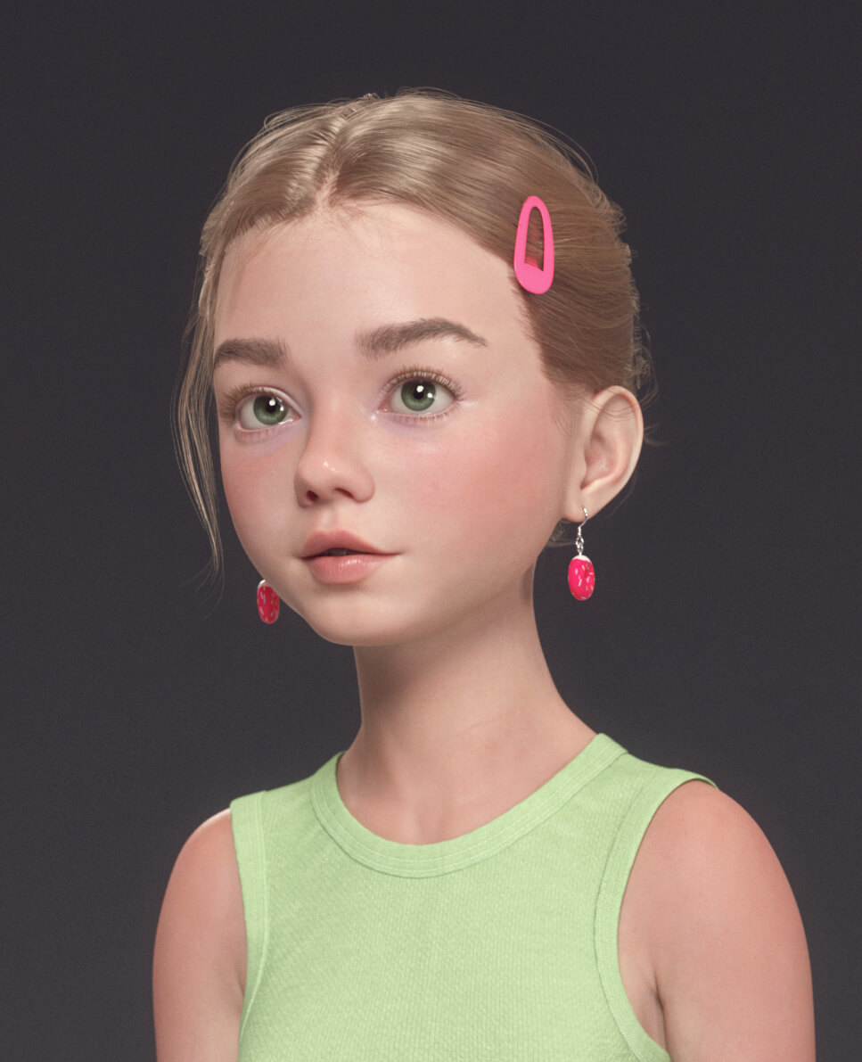 Alina 3D Render, Digital Art by ugarman