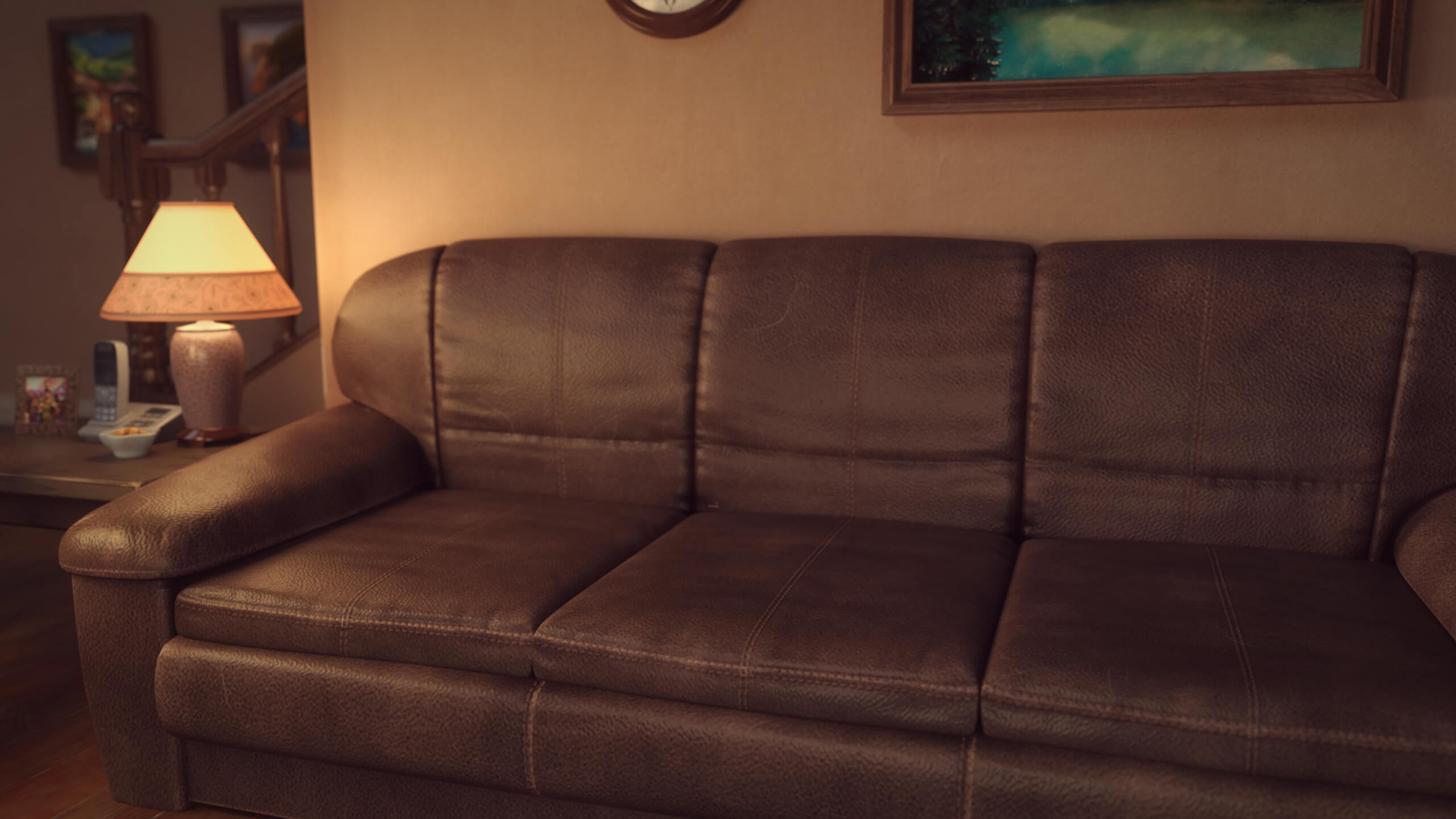 Cozy sofa 3D Render, Digital Art by ugarman