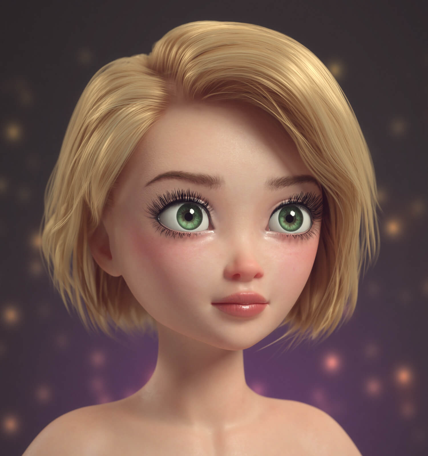 Rapunzel 3D Render | RenderHub Gallery
