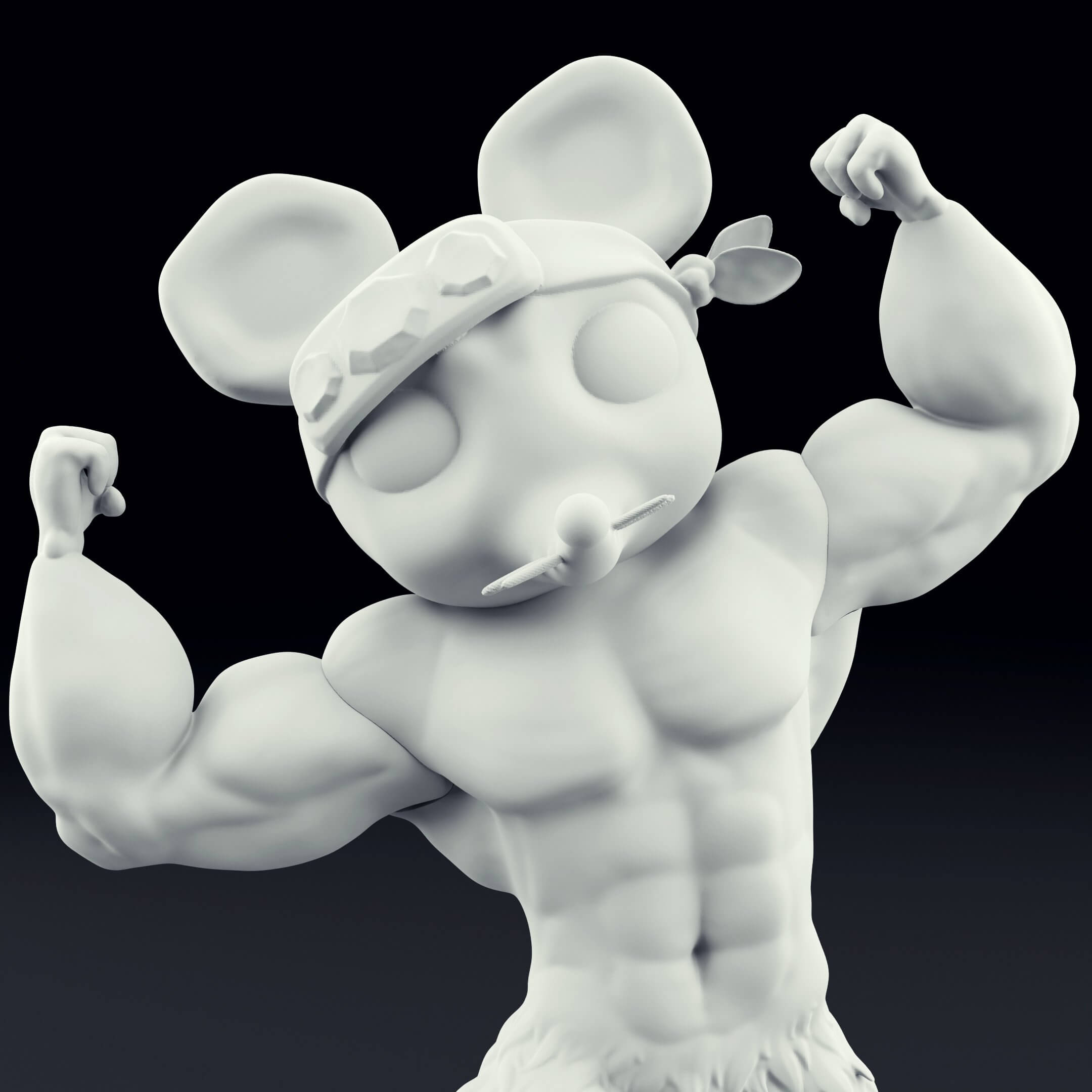Mouse Muscles - 3D Model by Ukion