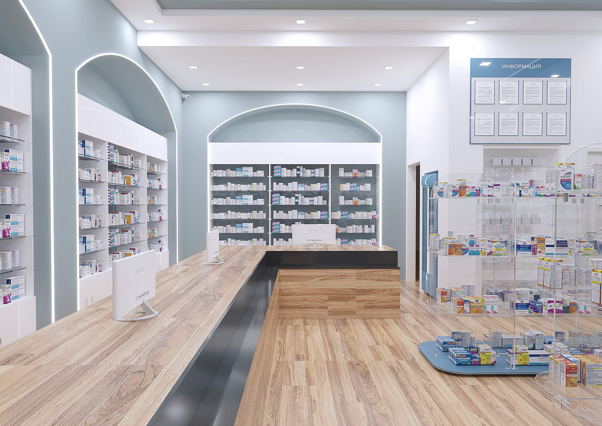 Pharmacy Interior and Set - 3D Model by UM arch