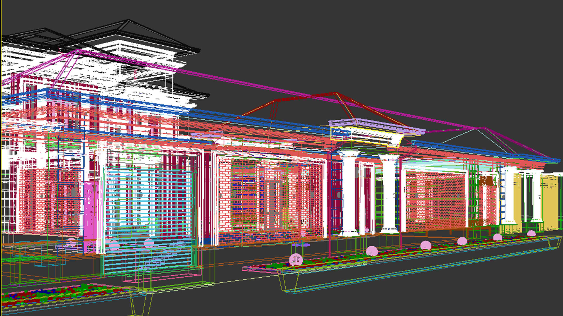 Two-Story Villa Facade Design 3D Model by UM arch