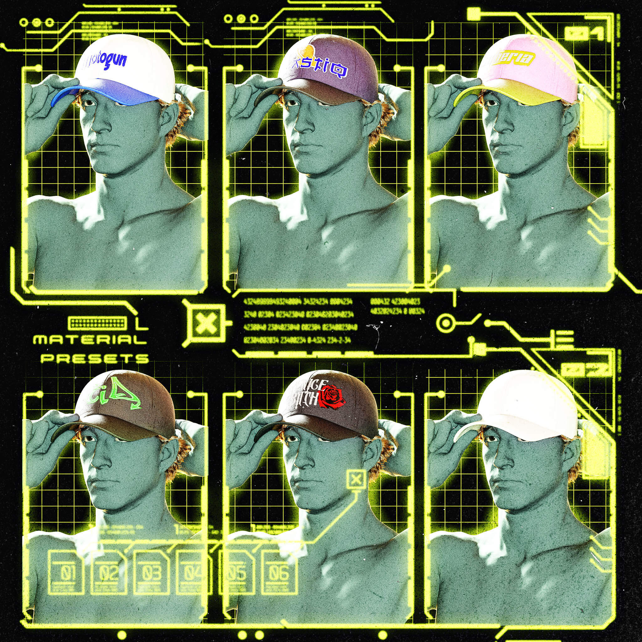 Curtains Hair and Baseball Cap for Genesis 9 - Daz Content by Uncanny Valet