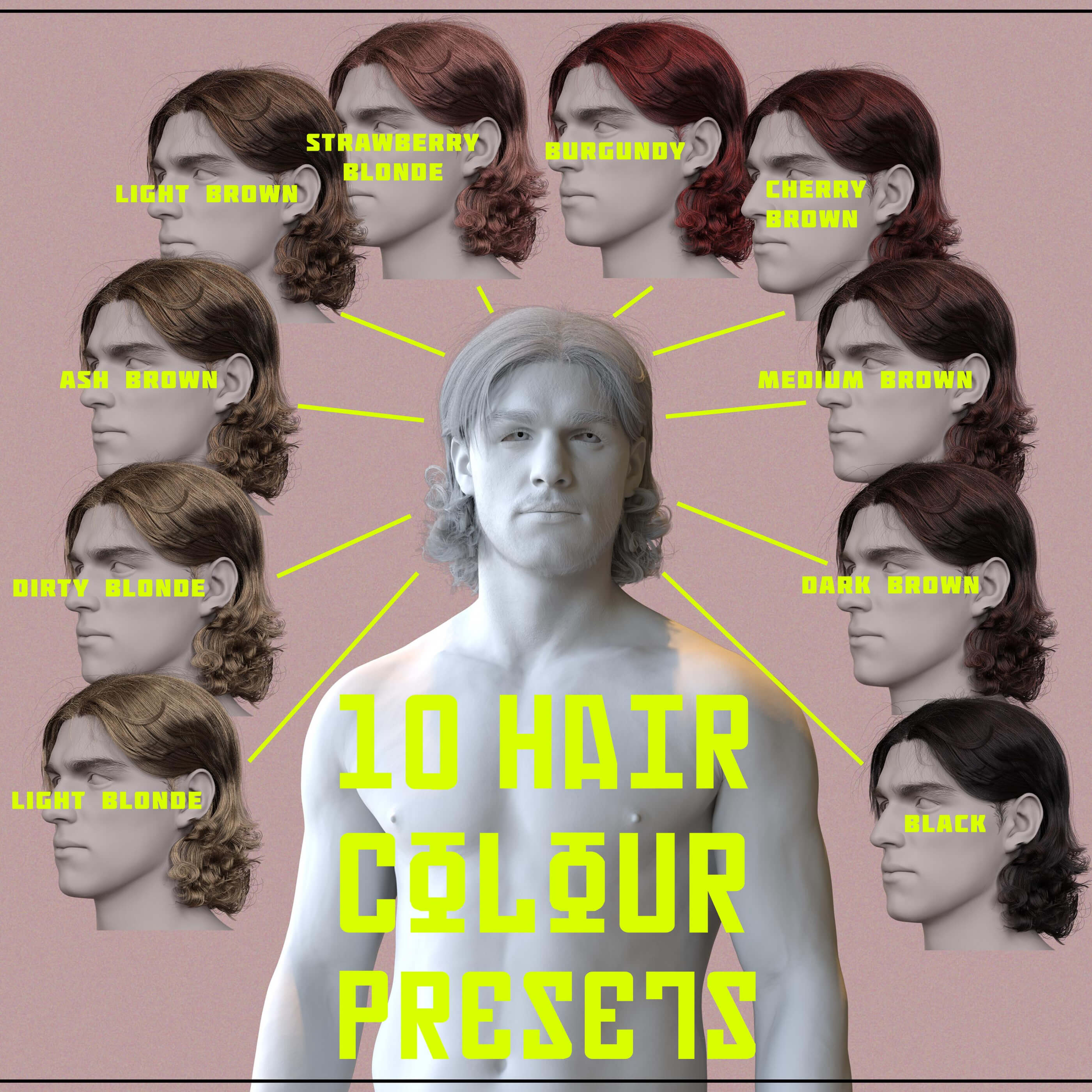 Gopnik Hair for Genesis 9 - Daz Content by Uncanny Valet