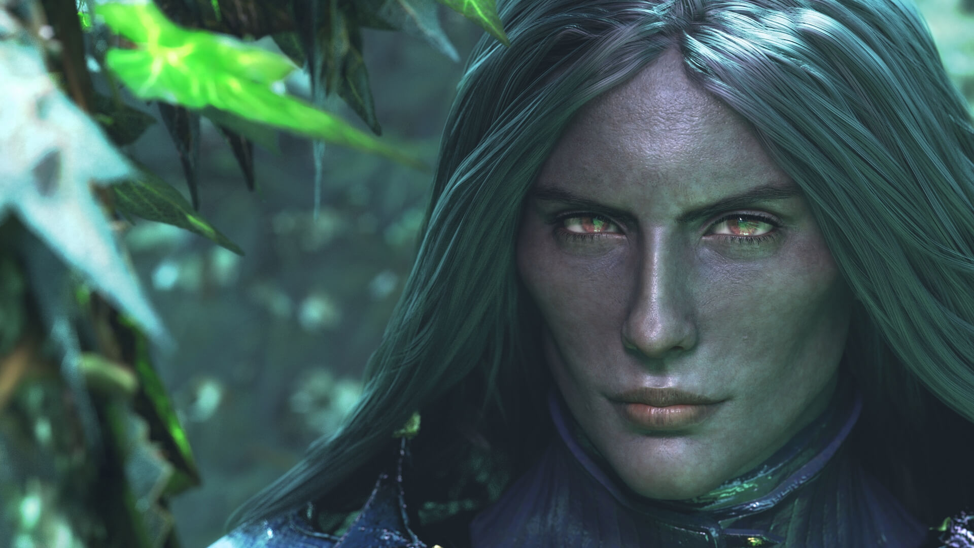 Dark Elf in The Forest 4K by undeadcrabb | RenderHub Wallpapers