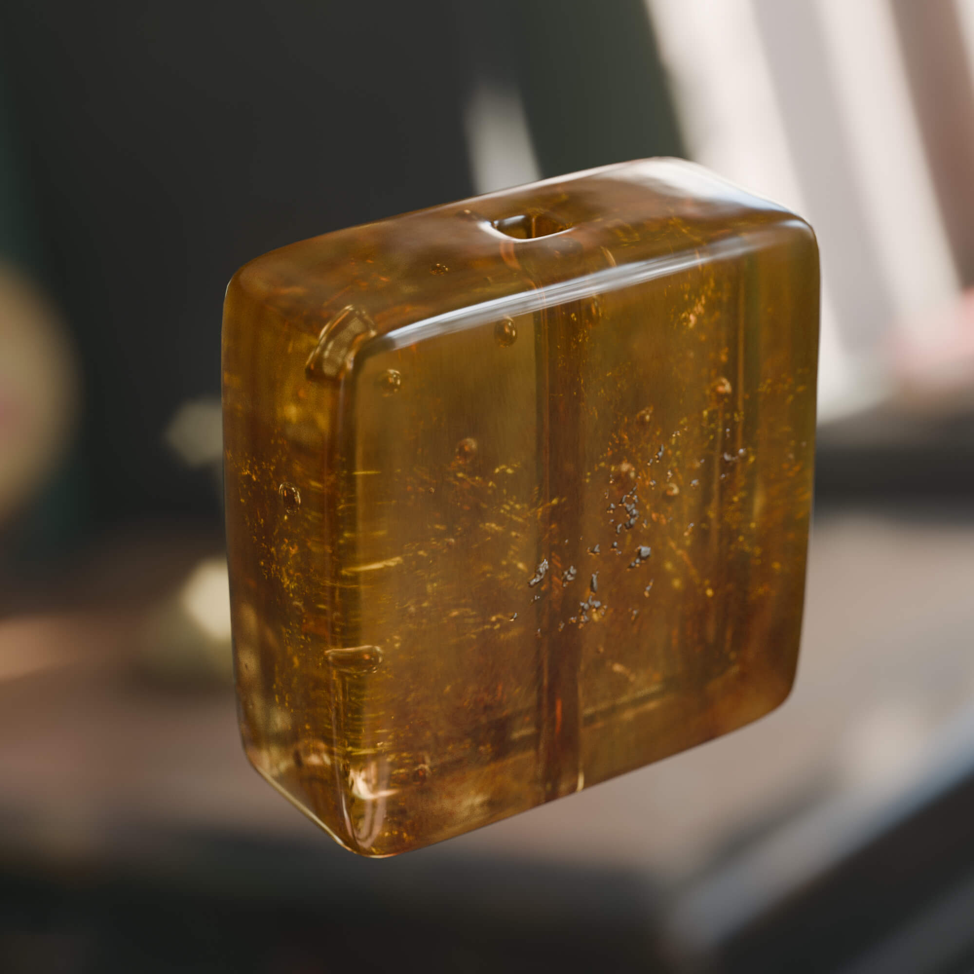 Amber Bead Modeling Practice 3D Render by undeadcrabb