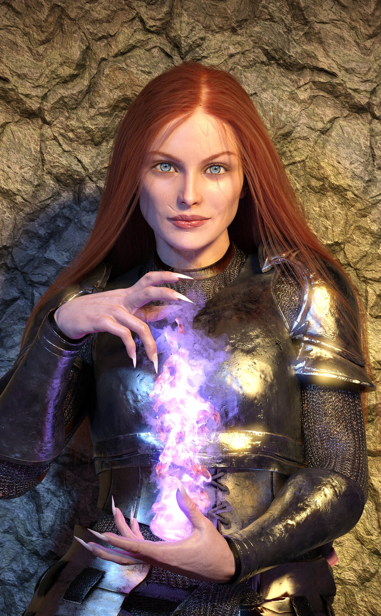 Warlock 3D Render, Digital Art by undeadcrabb