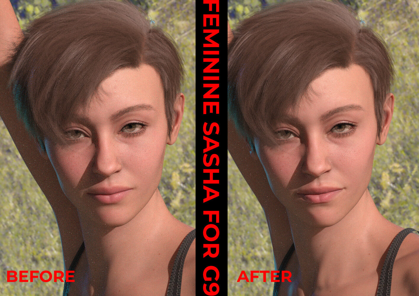 Sasha - The Feminine Base for G9 Daz Content by undeadcrabb