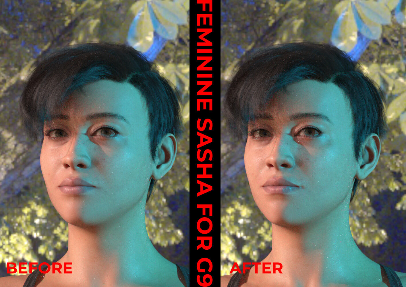 Sasha - The Feminine Base for G9 Daz Content by undeadcrabb