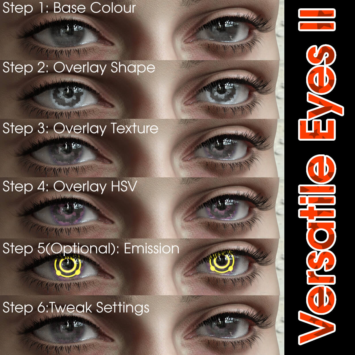 Versatile Eyes for G9 2 - Daz Content by undeadcrabb