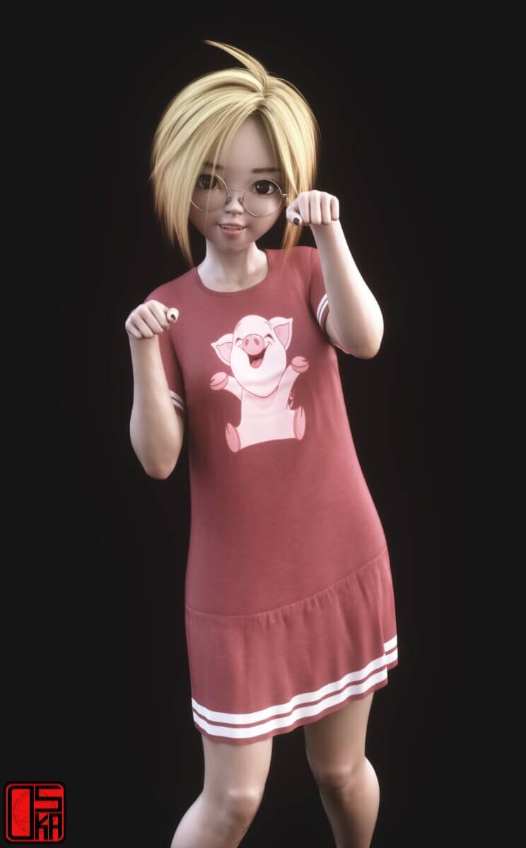 Mai... 3D Render, Digital Art by UnHolyOska