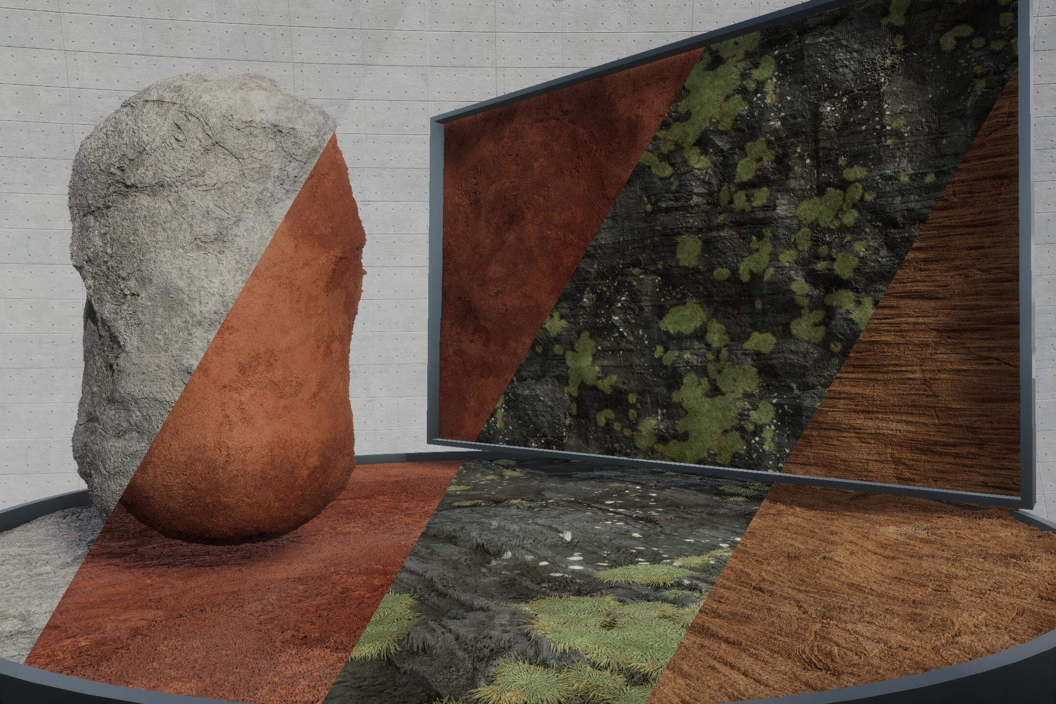 Rocky Cliff Smart Materials - 3D Material or Shader by uniqueartifice