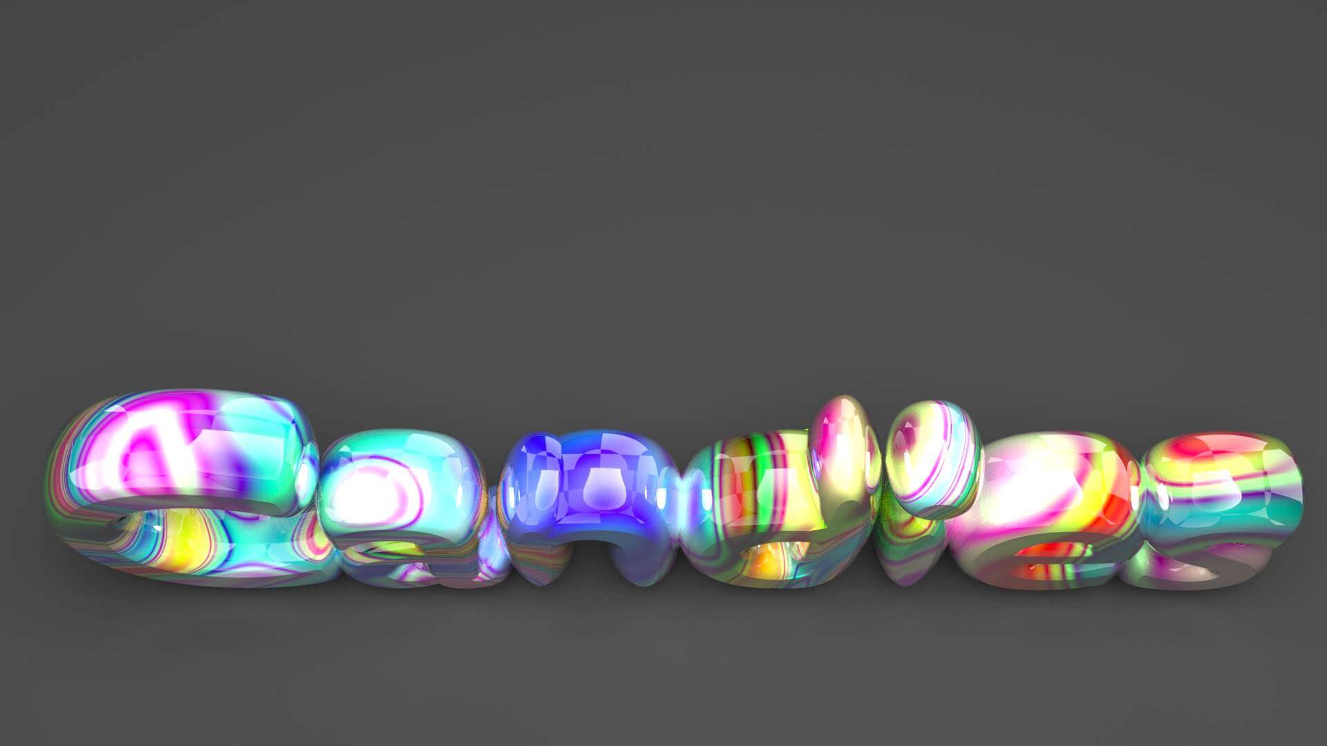 Candies Text with Candy Effect - 3D Model by unos