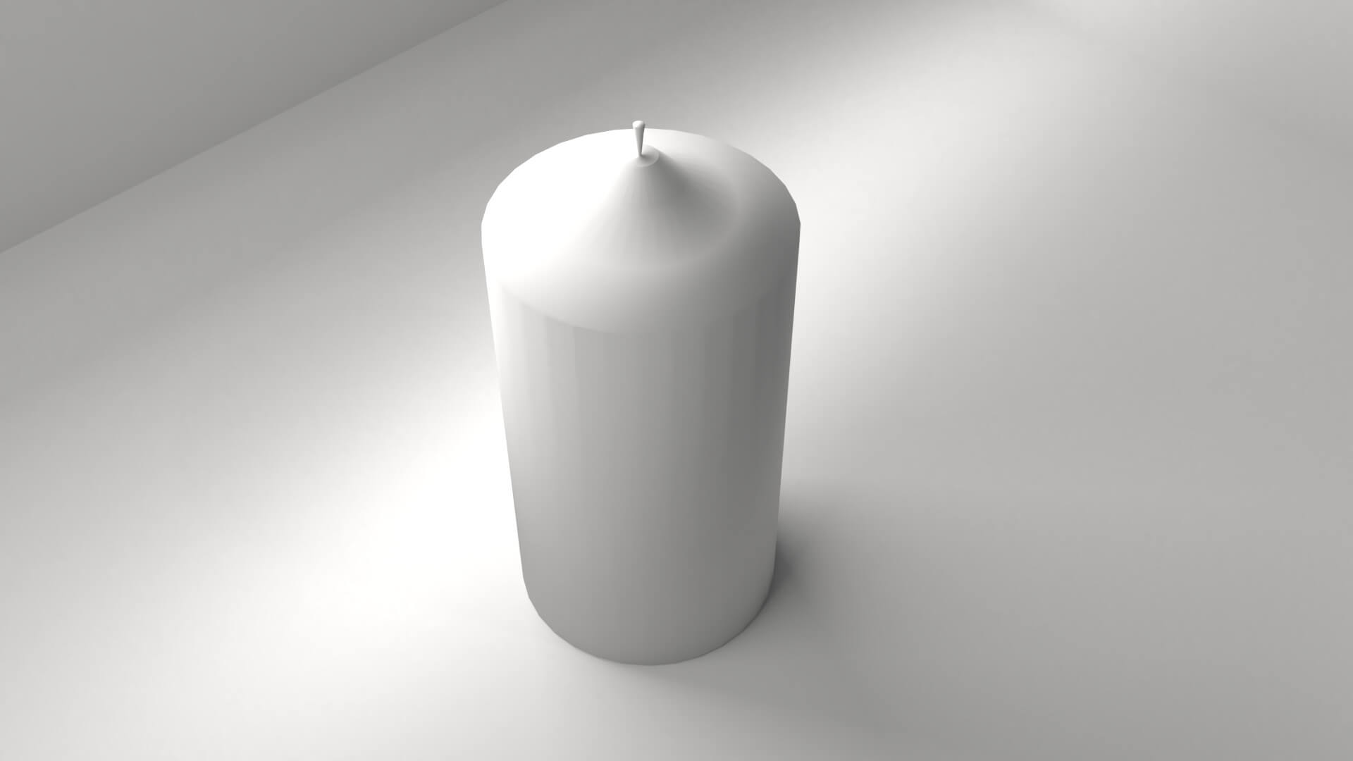 Candle 1 - 3D Model by unos